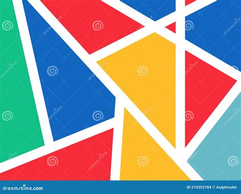 Colorful Abstract Geometric Pattern With Simple Design Shape Modern