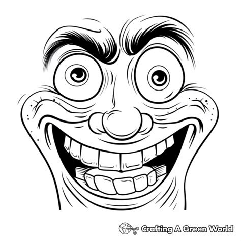 Silly Faces Coloring Pages Free And Printable