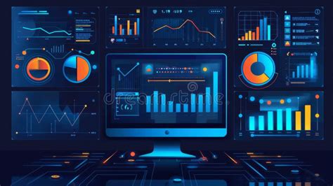 Data Visualization Dashboard Showcasing Business Analytics And Performance Metrics For Decision