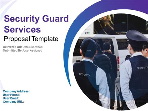 Security Guard Services Proposal Template Powerpoint Presentation Slides Presentation Graphics