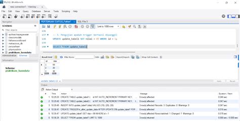 membuat trigger pada mysql