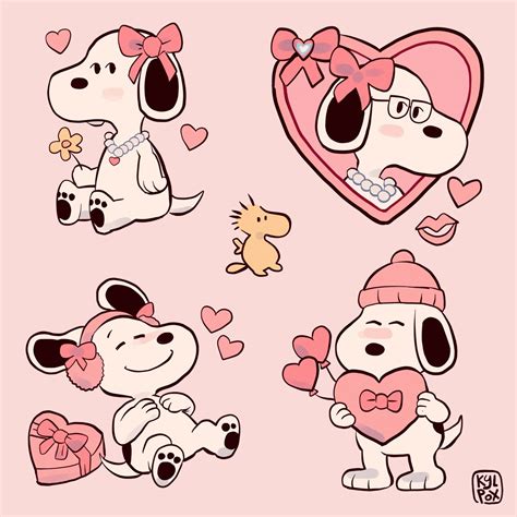 💗💖⭐️💫 Snoopy Cute Kawaii Snoopy Snoopy Valentines