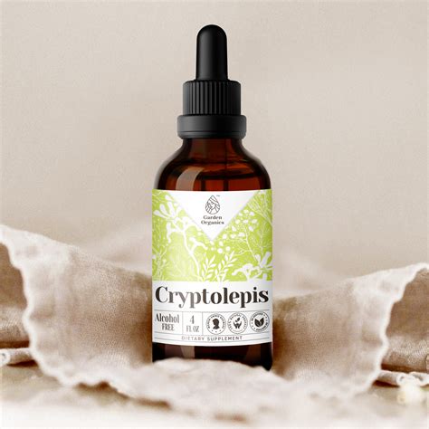 Garden Organics Cryptolepis Tincture Alcohol Free Extract Wildcrafted