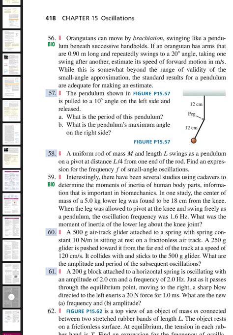 Answered 57 The Pendulum Shown In Figure P15 57… Bartleby