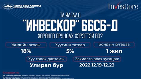 Цаг үеийн мэдээ Инвескор 2 0” бондын Транч Ii ын анхдагч зах зээлийн арилжаа эхэллээ