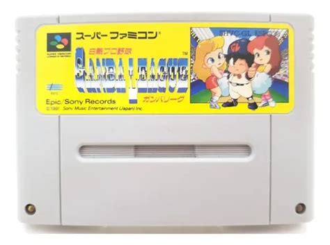 Hakunetsu Yakyuu Ganba League Super Nintendo Snes Original