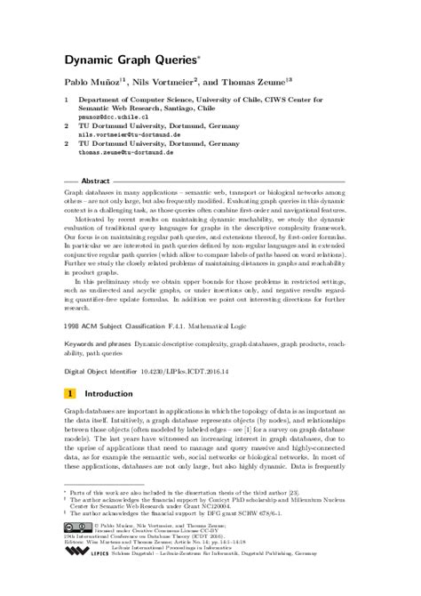 Pdf Graph Queries