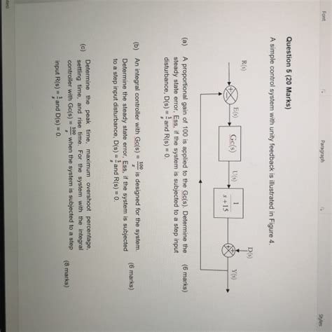 Solved Font Paragraph Styles Question 5 20 Marks A Simple