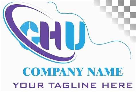 Premium Vector Ghu Letter Logo Design