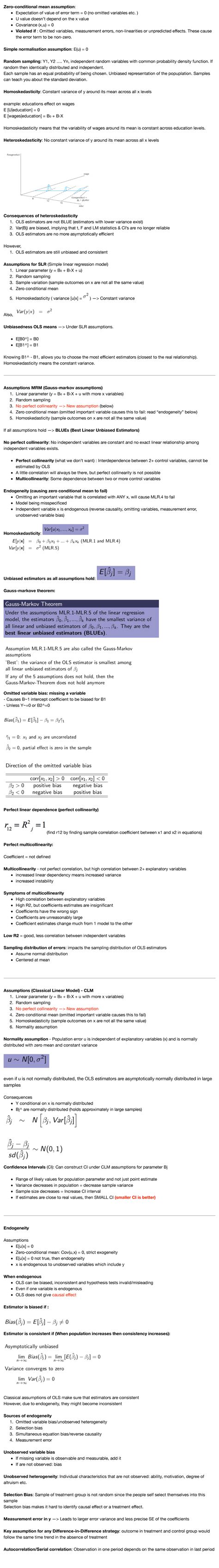 What Is Zero Conditional Mean Assumption Design Talk