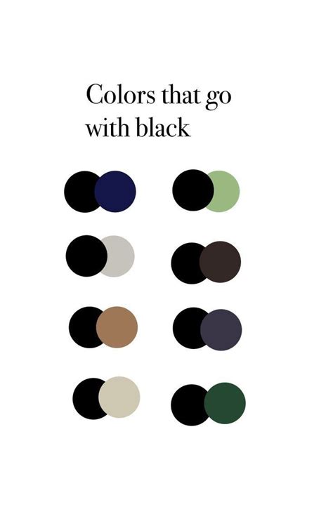 Colors That Go With Black