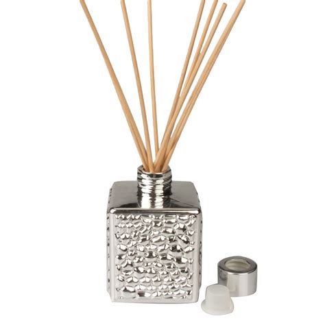 190ml Designer 6oz Electroplated Metallic Diffuser Bottle Empty Reed Diffusers Glass Bottles