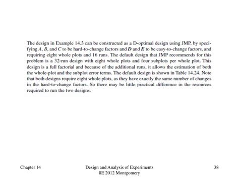 Ppt Design Of Engineering Experiments Nested And Split Plot Designs