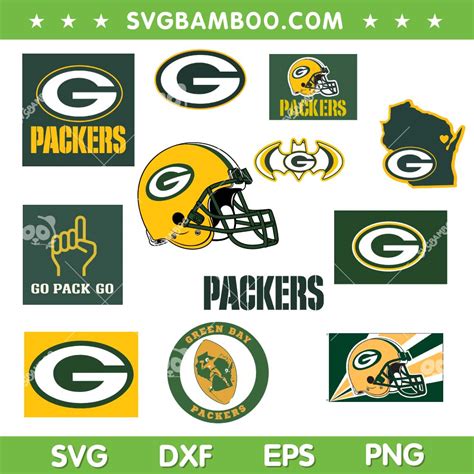 Green Bay Packers Svg Bundle Packers Football Svg Bundle