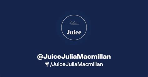 Juicejuliamacmillan Instagram Tiktok Linktree