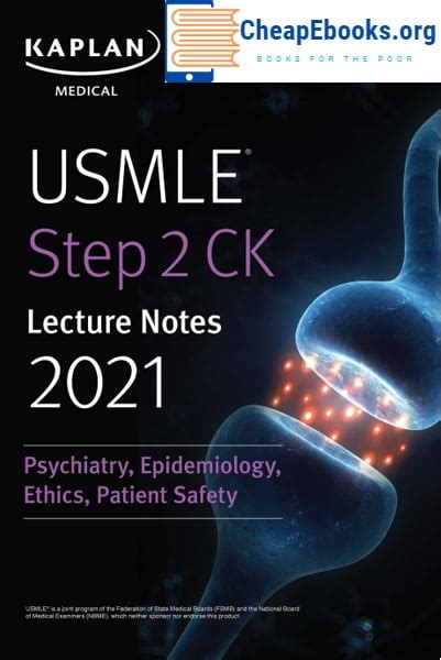 Kaplan Usmle Step 2 Ck Lecture Notes 2021 Psychiatry Epidemiology Ethics Patient Safety