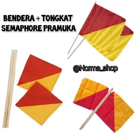Jual Bendera Tongkat Semaphore Pramuka Shopee Indonesia