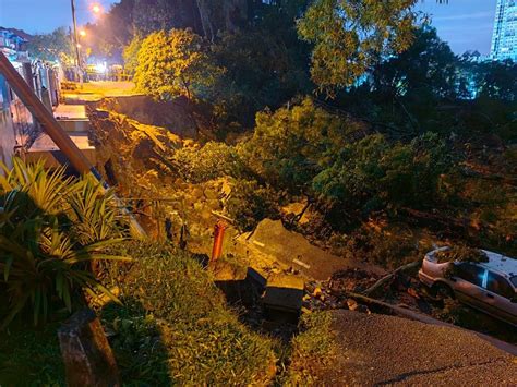 Puchong Landslide Believed Caused By Cracks In Monsoon Drain