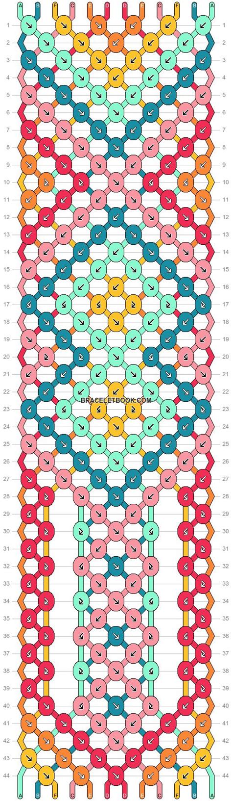 Normal Pattern 28009 Variation 26849 String Bracelet Patterns Bracelet Patterns Diy