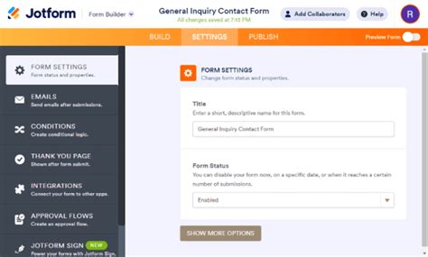 How To Build Contact Form In Jotform Without Coding