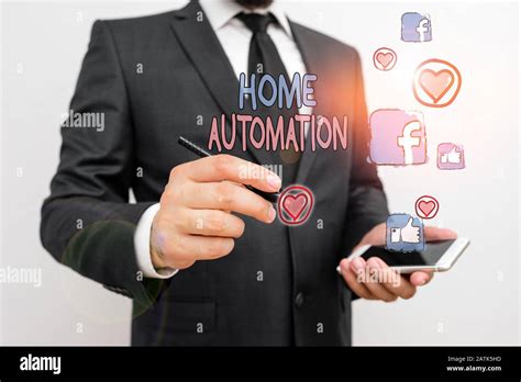 Word Writing Text Home Automation Business Photo Showcasing Home Solution That Enables