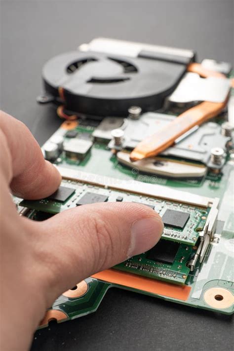 Laptop Board Service Ram Installation Stock Image Image Of Mother Component 263364459