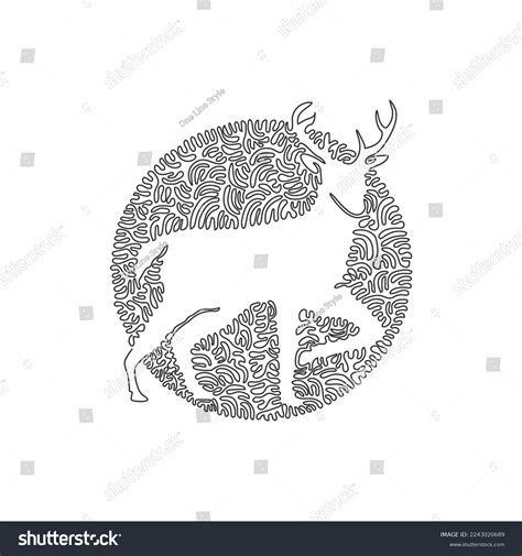 Continuous One Curve Line Drawing Cute Stock Vector Royalty Free