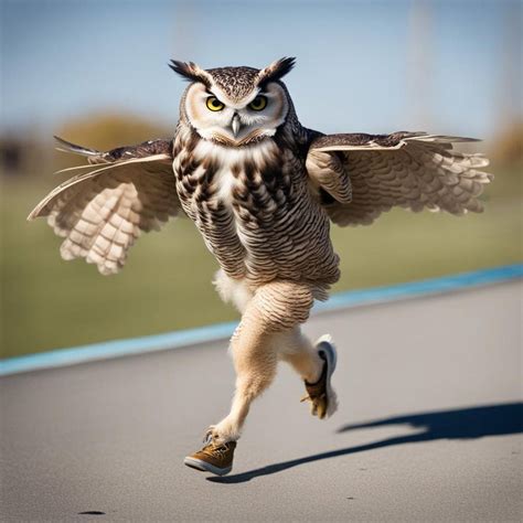 An Athlete Owl Running A Marathon By Jcaldas85 On Deviantart