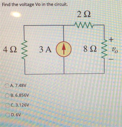 Solved Help Me Find The Voltage And Explain The Method And Chegg Com