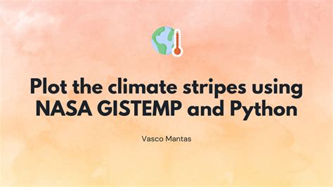 Plot The Climate Stripes Using Nasa Gistemp And Python