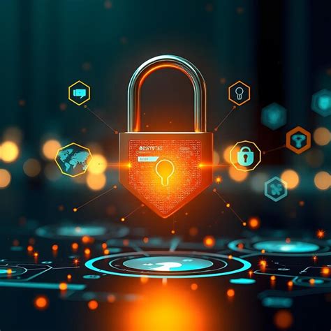 Abstract Internet Cyber Security Conceptgenerative Ai Premium Ai