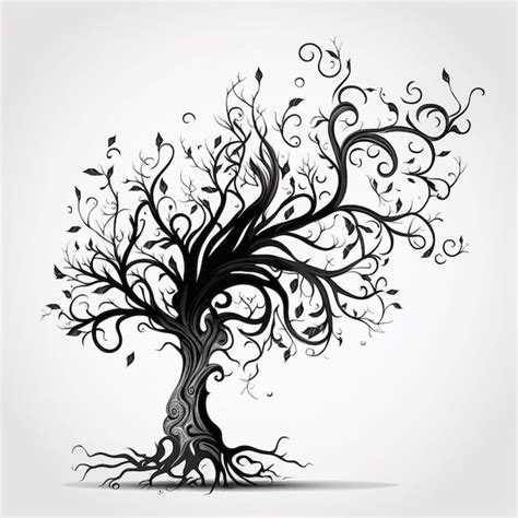 61000 Black Tree Design Pictures