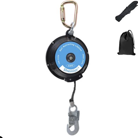 Shemior 33ft Web Self Retracting Lifeline No Tangle Lightweight