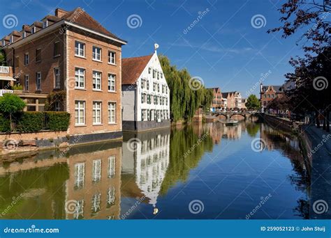 View Over A Canal At Some Monumental Buildings Stock Image Image Of