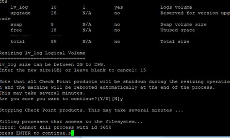 solved lvm manger error while resizing the logical volume check point checkmates