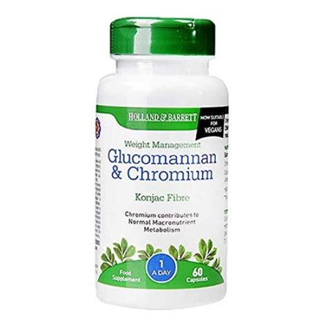 Купи Holland Barrett Glucomannan Chromium 60 Capsules на топ цена