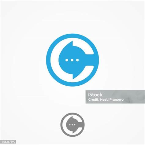 기술 사업 기업 편지 C 벡터 디자인 전구 채팅 개념에 대한 스톡 벡터 아트 및 기타 이미지 개념 광고 구름 Istock