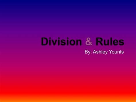 Divisibility Rules Chart Pdf