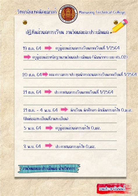 📢ประชาสัมพันธ์ วิทยาลัยเทคนิคแม่วงก์