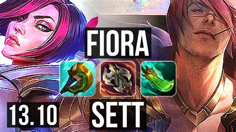 Fiora Vs Sett Top 7 Solo Kills Godlike 300 Games Kr Master