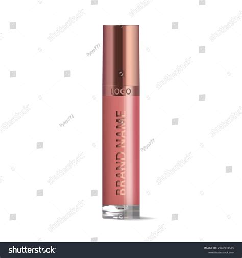 Lipstick Smear On White Background Cosmetics Stock Vector Royalty Free