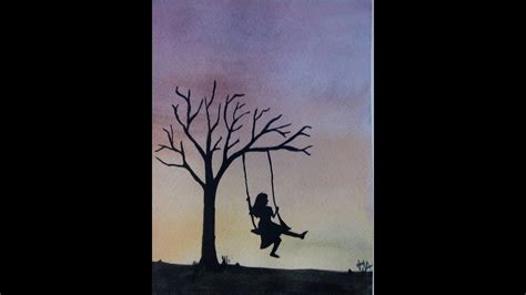 Water Color Painting3alone Girl Youtube