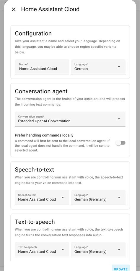 Home Assistent Voice Preview Edition Openai No Answer Possible Voice Assistant Home