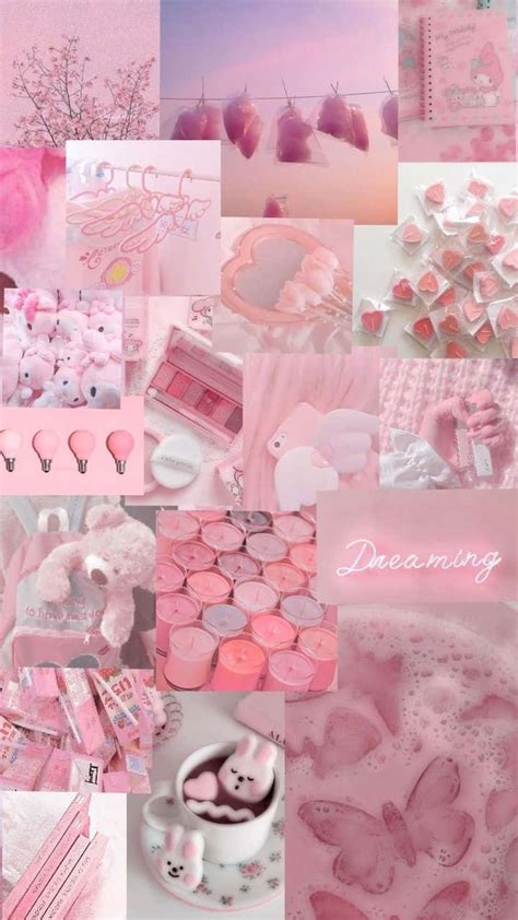Download Soft Pink Aesthetic Collage Wallpaper