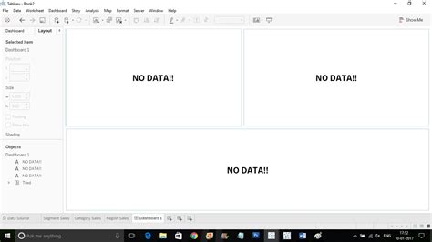 ANALYTICS GURUS Displaying No Data Alert In Dashboard