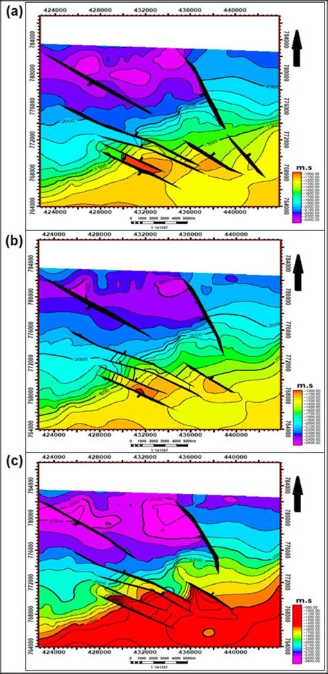 Time Structure Contour Map In Area 2 On Top Of A Abu Roash D