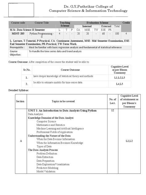 Msc Data Science Second Semester Python Part 2 Pdf