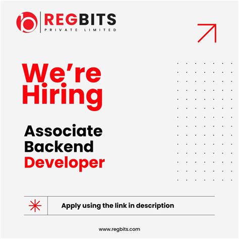 Regbits On Linkedin Hiringalert Hiringnow Jobpost Backenddeveloper