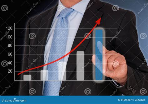Business And Sales Performance Uptake Chart Stock Image Image Of