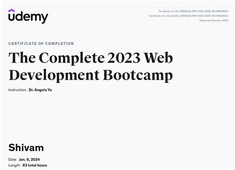 Shivam S On Linkedin Im Happy To Share That Ive Obtained A New Certification Full Stack Web